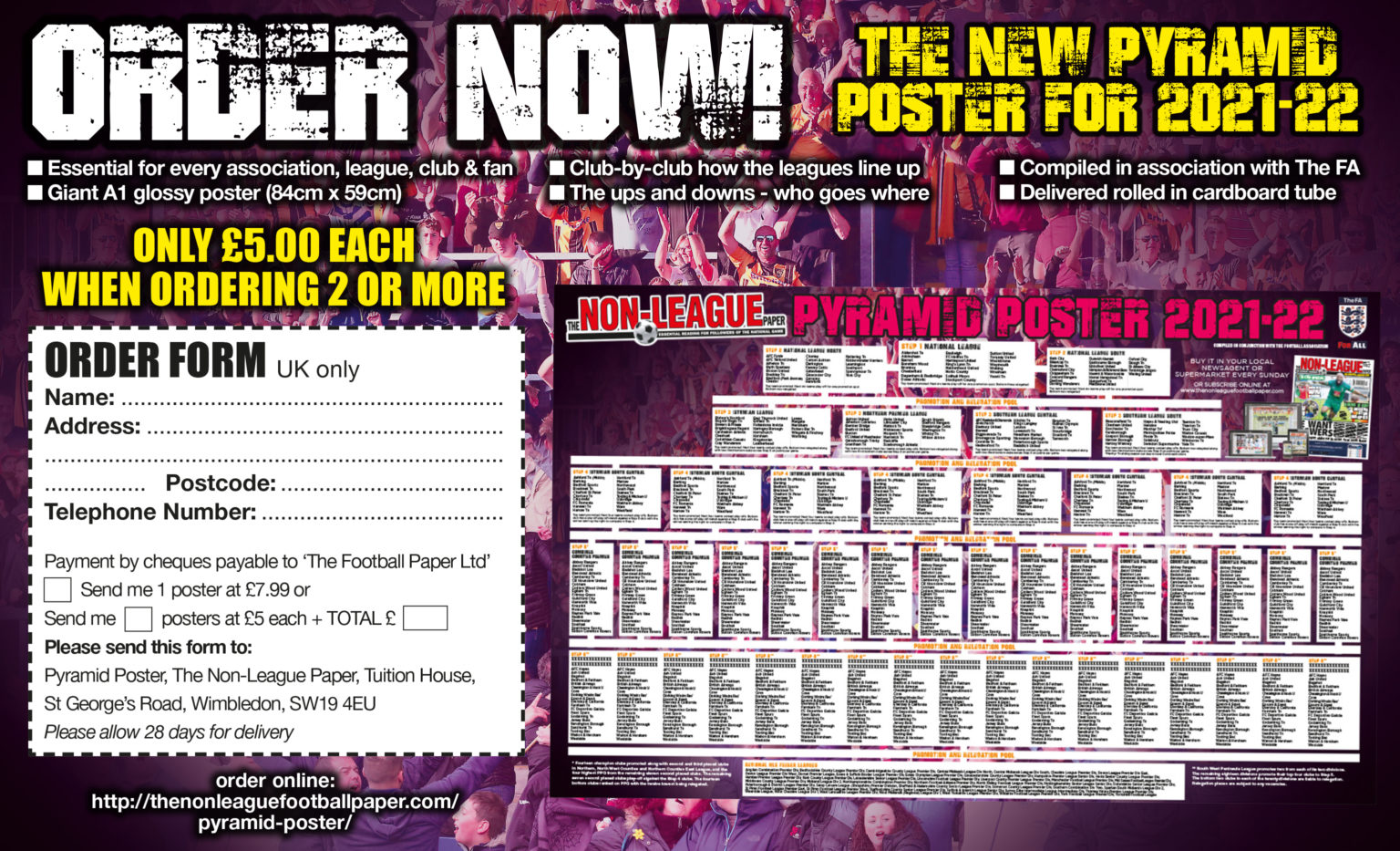 NEW Non-League Pyramid Poster 2021-22! Order yours now - The Non-League ...