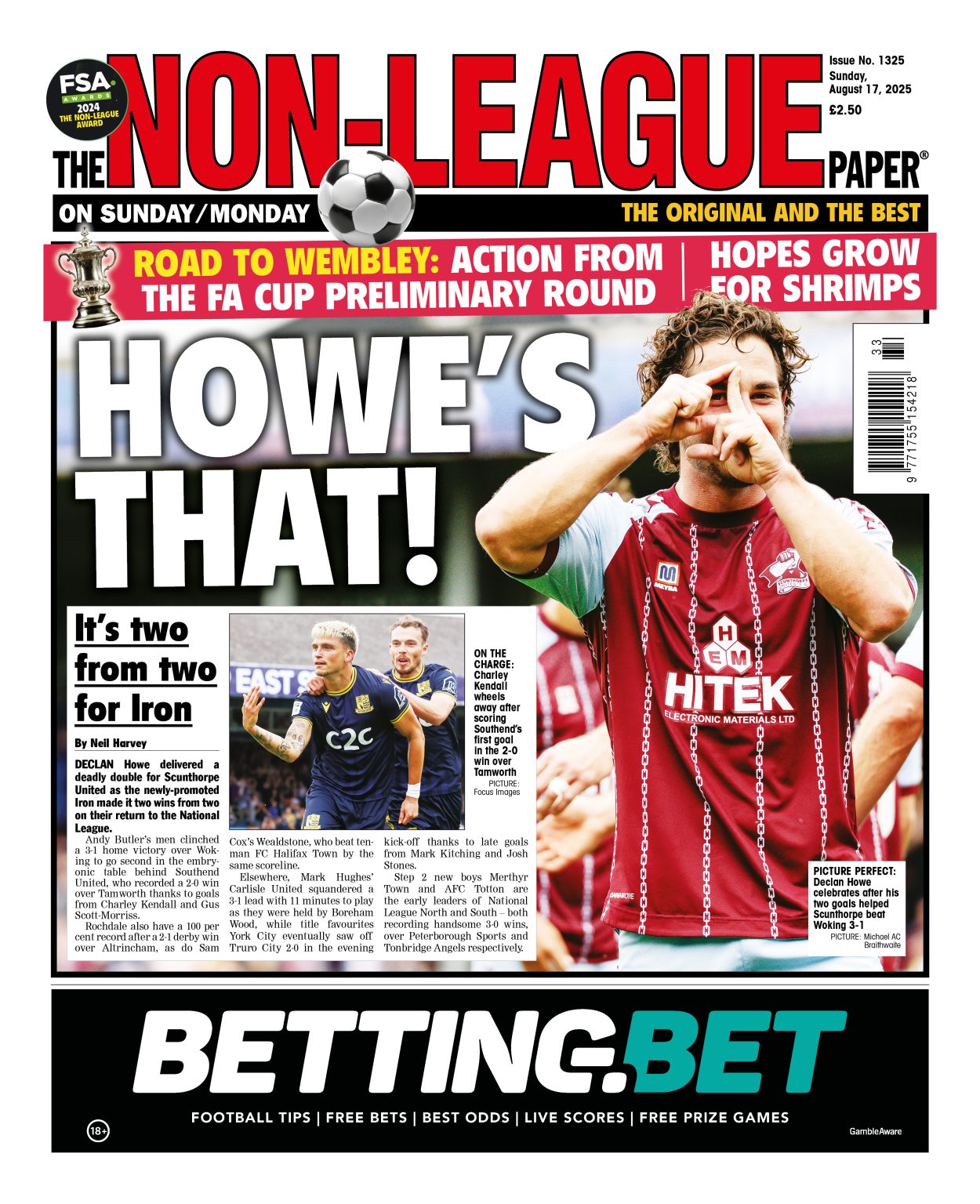 CARROLL SEES RED IN DAG GERS DRAW - The Non-League Football Paper
