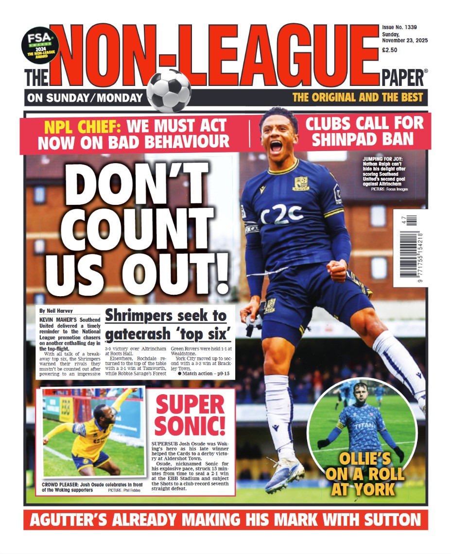 PRIDE OF PURITANS BEHIND THE LENS - The Non-League Football Paper