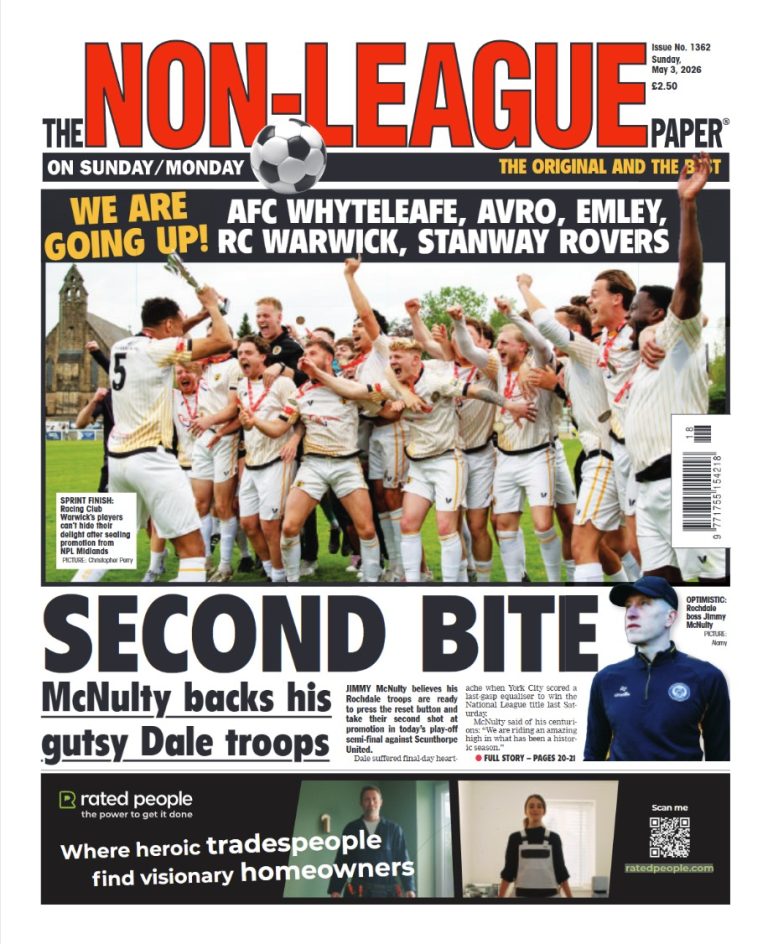 THE ROAD IS OVER FOR LANE - The Non-League Football Paper