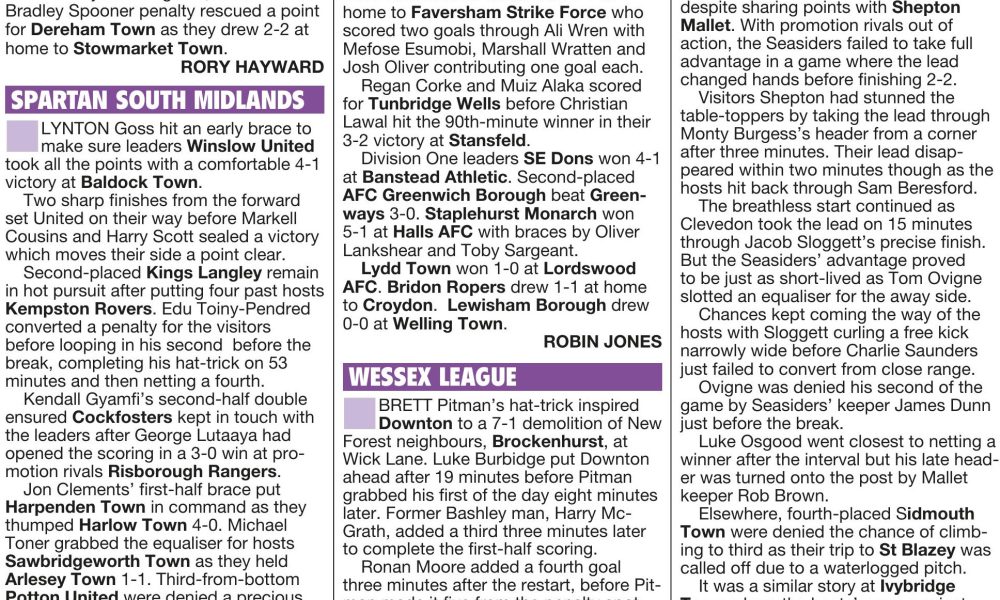 STEP 5 & 6 ACTION - The Non-League Football Paper